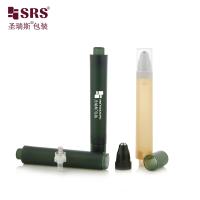 China AY-15ML Wholesale Double Layer White Roller Bottle With Metal Roller Ball For Scalp Hair Care Packaging for sale