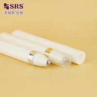 China AY-15ML Wholesale Double Layer White Roller Bottle With Metal Roller Ball For Scalp Hair Care Packaging for sale