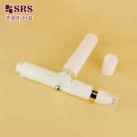 China AY-15ML Wholesale Double Layer White Roller Bottle With Metal Roller Ball For Scalp Hair Care Packaging for sale