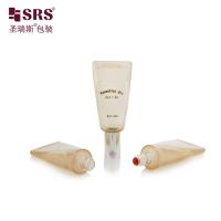 China GB3-10ml Wholesale Beige Gradient Glass Tubes With Metal Roller Ball For Eye Oil Hand Oil Cosmetic Packaging for sale