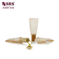 China GB3-10ml Wholesale Beige Gradient Glass Tubes With Metal Roller Ball For Eye Oil Hand Oil Cosmetic Packaging for sale