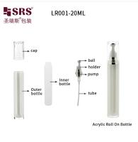 China LR001-20ml 15ml Empty Luxury Roll On Bottle For Eye Essence Eyecare Packaging for sale