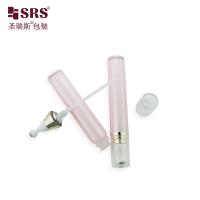 China LR001-15ML 20ML Spray Coating Light Pink Colored Acrylic Roll On Bottle Packaging For Hair Treatment for sale