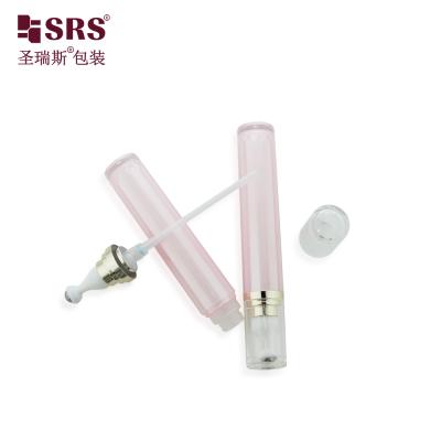 China LR001-15ML 20ML Spray Coating Light Pink Colored Acrylic Roll On Bottle Packaging For Hair Treatment for sale