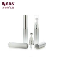 China 15g Matte Silver Gradient Eye Cream Roller Bottle with Silver Cap for Male Cosmetics for sale