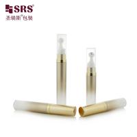 China Pastel Yellow Gold Series Cosmetic Eye Serum Roll-On Bottle for Massage & Skincare 7.5ml 10ml 15ml for sale