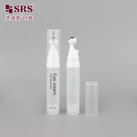 China A0035-7.5ml 10ml 15ml PP PCR Natural Plastic Airless Roller Bottle with Metal Ball for Facial Care Cosmetic Packaging for sale