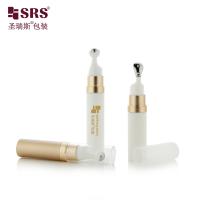 China Pastel Yellow Gold Series Cosmetic Eye Serum Roll-On Bottle for Massage & Skincare 7.5ml 10ml 15ml for sale