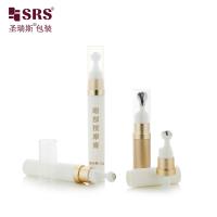 China Pastel Yellow Gold Series Cosmetic Eye Serum Roll-On Bottle for Massage & Skincare 7.5ml 10ml 15ml for sale