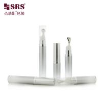 China 15g Matte Silver Gradient Eye Cream Roller Bottle with Silver Cap for Male Cosmetics for sale