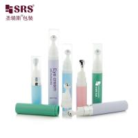 China 15g Matte Silver Gradient Eye Cream Roller Bottle with Silver Cap for Male Cosmetics for sale