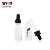 China BOS001-15ML Multi-color Glass Vial Dropper Bottles With Black Cap For Essential Oils Packaging for sale
