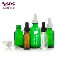China BOS001-15ML Multi-color Glass Vial Dropper Bottles With Black Cap For Essential Oils Packaging for sale