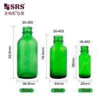 China BOS006-30ml UV-Protected Green Boston Glass Dropper Bottles With Child-Safe Cap For Storing Essential Oils And Tinctures for sale