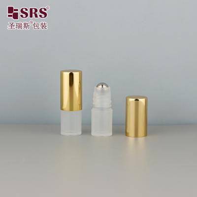 China Empty Gold Cap Mini Roll on Bottle Travel Size Perfume Oil Roller Packaging No Leakage 2ml 3ml 5ml 7ml 8ml 10ml for sale