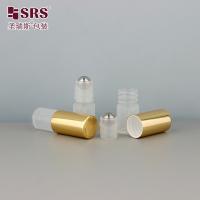 China Empty Gold Cap Mini Roll on Bottle Travel Size Perfume Oil Roller Packaging No Leakage 2ml 3ml 5ml 7ml 8ml 10ml for sale