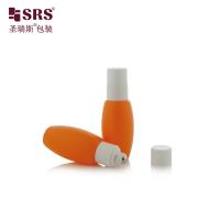 China SRS Custom Oval Plastic Roll on Bottle With on OFF Switch Stainless Steel Roller Ball Empty Perfume Essential Oil Packaging for sale