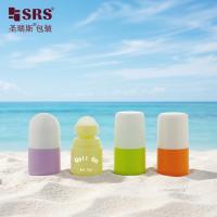 China 30ml Matte Pastel Plastic Roll On Bottle Custom Logo Empty Deodorant Roller Container For Insect Repellent Cosmetic Packaging for sale