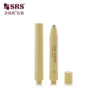 China AY-15ML Matte Beige Steel Ball Massage Eye Cream Empty Plastic Roll On Applicator Pen Cosmetic Packaging For Eye Serum for sale