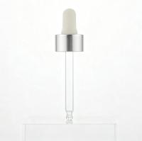 China BOS003 20/400 Cosmetic Dropper Assembly Gold Metal Aluminum Collar Rubber Bulb Glass Pipette Dropper Accessories for sale