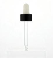China BOS003 20/400 Rose Gold Aluminum Dropper Cap With Glass Pipette Rubber Bulb Essential Oil Bottle Dropper Accessories for sale