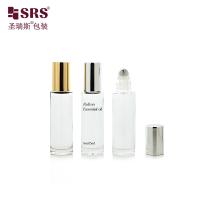 China BLPM-15ML Amber UV Proof Glass Roll On Bottle Wood Cap For Light Sensitive Essential Oil Perfume Cosmetic Roller Container for sale