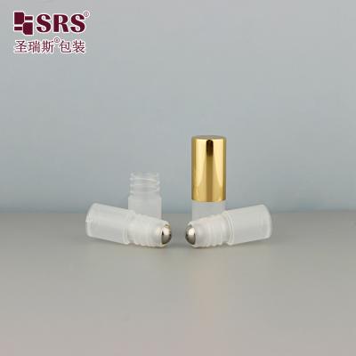 China Wholesale 2ML Mini  Plastic Roller Bottle Refillable Roll On Bottle With Aluminium Cap Steel Ball for sale