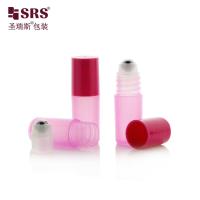 China Portable 3ml Refillable Plastic Roller Bottle, Empty Roll‑on Vial With Plastic Cover & Steel Ball for sale