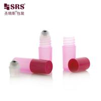 China Portable 3ml Refillable Plastic Roller Bottle, Empty Roll‑on Vial With Plastic Cover & Steel Ball for sale