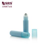 China 5 ML Empty Plastic Roller Bottle Steel Ball Roll On Container With Plastic Cap for sale
