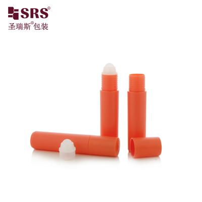 China 10 ML Cosmetic Plastic Roller Ball Bottle, Refillable Roll‑on Container For Aromatherapy Oil for sale