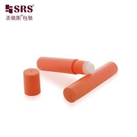 China 10 ML Cosmetic Plastic Roller Ball Bottle, Refillable Roll‑on Container For Aromatherapy Oil for sale