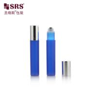 China Custom 12 ML Cosmetic Plastic Roller Bottle Metal Steel Ball Aluminum Lid Packaging Container for sale