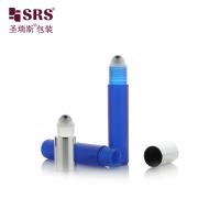 China Custom 12 ML Cosmetic Plastic Roller Bottle Metal Steel Ball Aluminum Lid Packaging Container for sale
