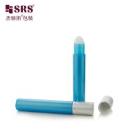 China Custom 15 ML Cosmetic Plastic Roller Bottle Plastic Ball Aluminum Lid Packaging Container for sale
