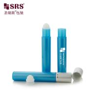 China Custom 15 ML Cosmetic Plastic Roller Bottle Plastic Ball Aluminum Lid Packaging Container for sale
