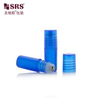 China Bulk Production 3ml Blue Plastic Roll On Bottle For Essential Oil Perfume Tester Kit Portable Cosmetic Roller Container for sale