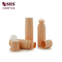 China 3oz 90ml Wholesale Empty pink Plastic Roll on Bottle Large Capacity Skin Care Roller Container for Soothing Liquid for sale