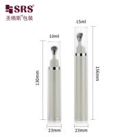 China 0.08CC Output Luxury Male Cosmetic Skin Care 10g Metal Tip Head Eye Cream Cosmetic Airless Pump Packaging Bottle 10ml 15ml for sale