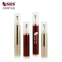 China AY005 10ML 15ML Acrylic Gold Metal Massage Tip Head Airless Eye Cream Pump Bottle Cosmetic Packaging Tube 0.08CC Output for sale