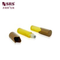 China BLPY-10ML Glass Roll on Bottle Gold Metal Cap 304 Stainless Steel Roller Ball Essential Oil Perfume Cosmetic Packaging for sale