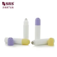 China Wholesale 20ml Empty Plastic Roll‑on Vial Round Cover Steel Ball Bottle For Fabric Stain Remover Liquid for sale