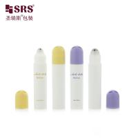 China Wholesale 20ml Empty Plastic Roll‑on Vial Round Cover Steel Ball Bottle For Fabric Stain Remover Liquid for sale