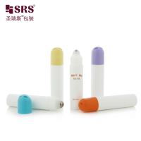 China Wholesale 20ml Empty Plastic Roll‑on Vial Round Cover Steel Ball Bottle For Fabric Stain Remover Liquid for sale