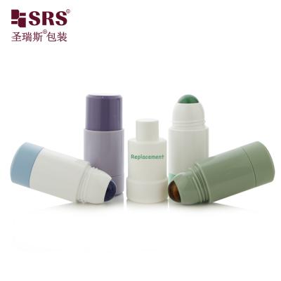 China Replaceable Gemstone Roll-on Bottle Empty Cosmetic Container For Deodorant for sale