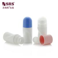 China Wholesale 50ml Round Cylinder Plastic Roller Bottle Empty Roll‑on Container For Perfume Body Oil for sale
