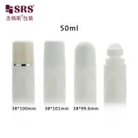 China Wholesale 50ml Round Cylinder Plastic Roller Bottle Empty Roll‑on Container For Perfume Body Oil for sale