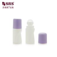 China Wholesale 50ml Round Cylinder Plastic Roller Bottle Empty Roll‑on Container For Perfume Body Oil for sale