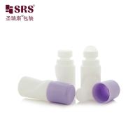 China Wholesale 50ml Round Cylinder Plastic Roller Bottle Empty Roll‑on Container For Perfume Body Oil for sale