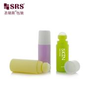 China 75ml Round Plastic Roll‑on Bottle Empty Deodorant Roller Bottle Multiple Optional Caps for sale